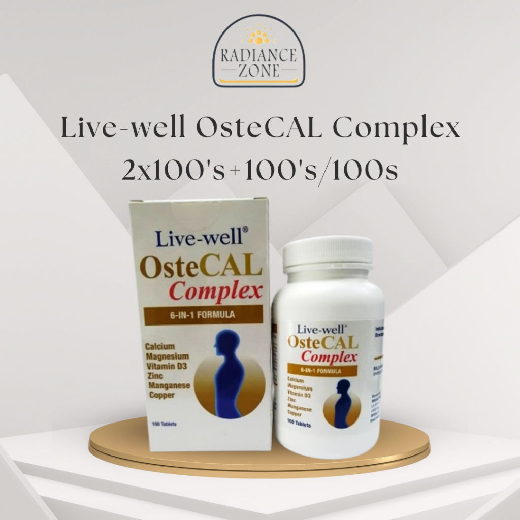 Live-well OsteCAL Complex 2x100's+100's (Exp:05/2026) | Shopee Malaysia