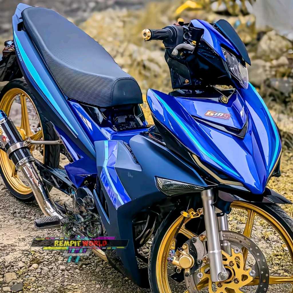 COVERSET YAMAHA Y15ZR V1 V2 MX KING BIRU MATE 100%ORIGINAL RAPIDO ...