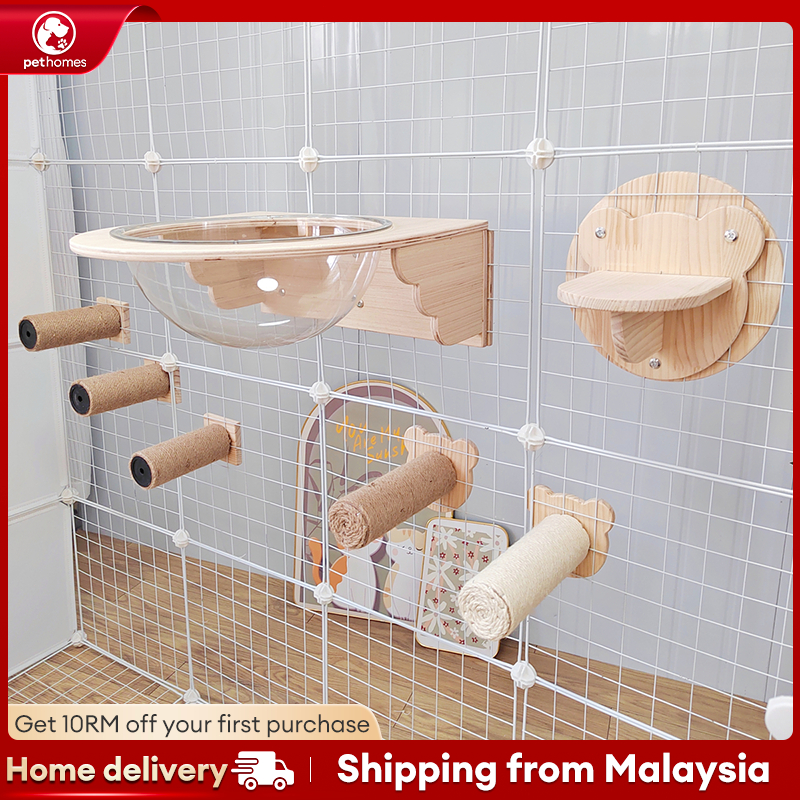 Cat Cage DIY Cat Climbing Shelf Cat Wall Mounted Cat Space Capsule Cat ...