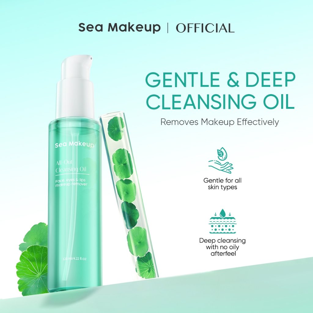 Sea Makeup Gentle & Deep Cleansing Oil 120ml—Waterproof Facial ...