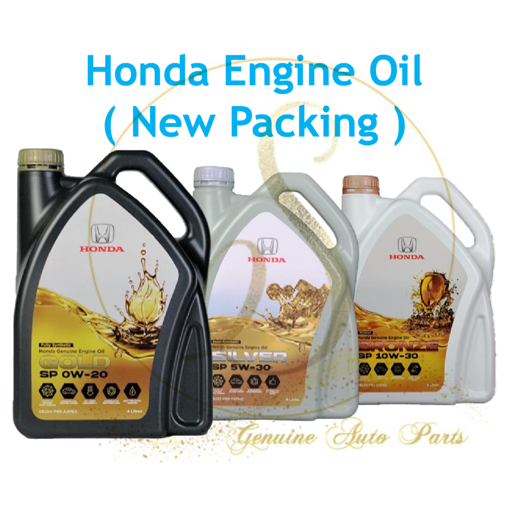 (100% ORIGINAL) HONDA ENGINE OIL PLATINUM 0W30 GOLD 0W20 SILVER 5W30 BRONZE 10W30 4L | Shopee ...