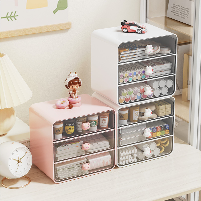 Multifunctional Storage Box with Drawers Multi Drawers Desk Organizer ...