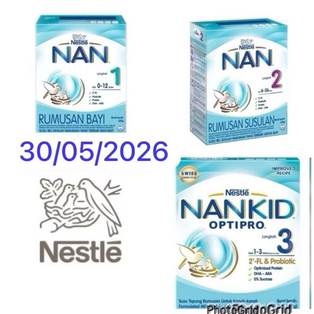 Nestle Nan 1 Nestle Nan 2 step 1 step 2 expired 30/10/2026 | Shopee ...