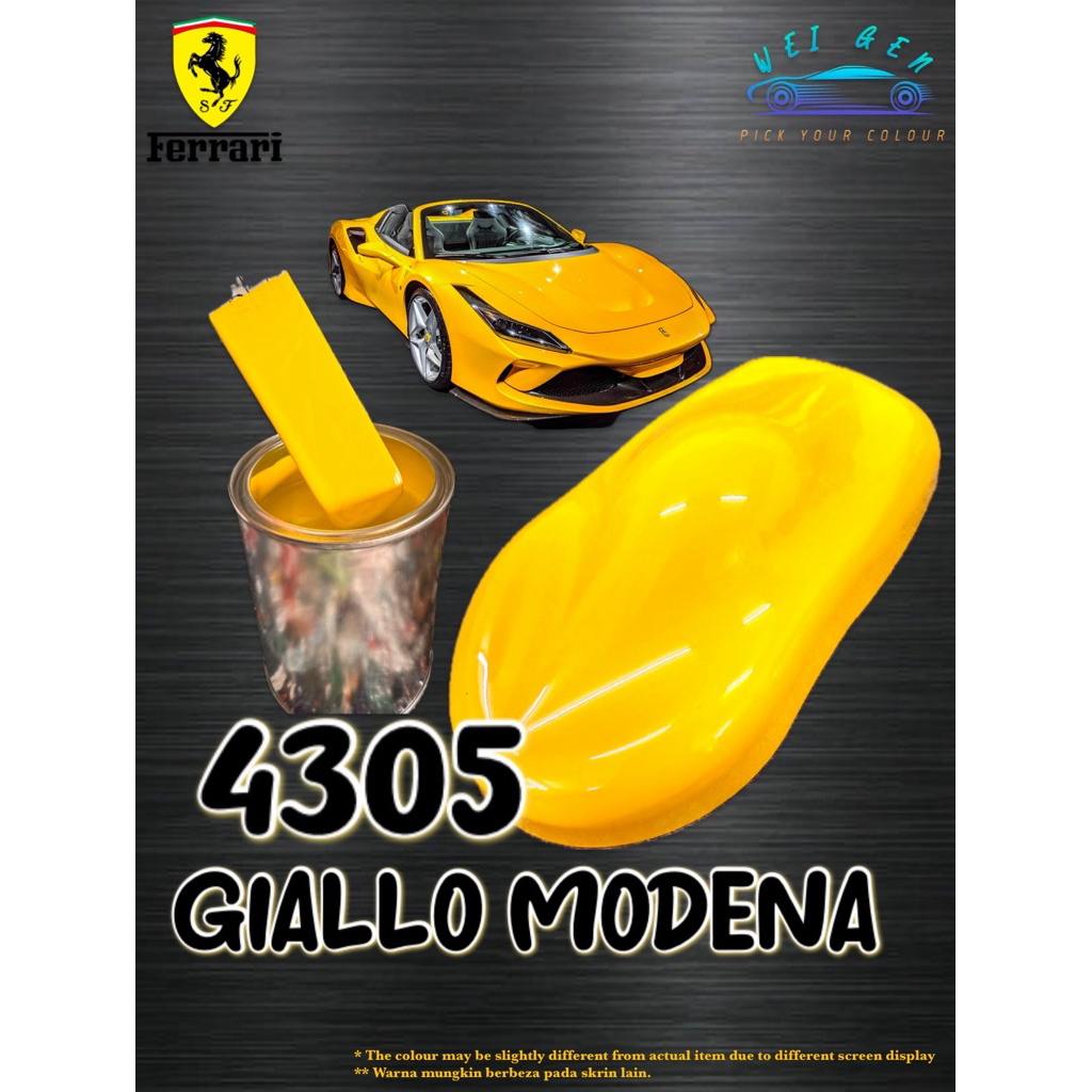 4305 FERRARI YELLOW -GIALLO MODENA ( 2K CAR PAINT WITH HIGH ...