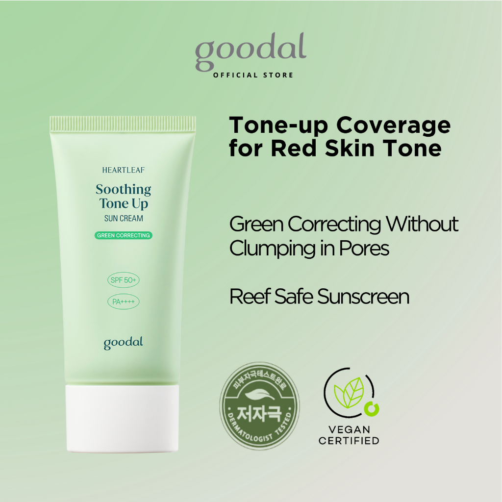 Goodal Official Heartleaf Soothing Green Tone Up Sun Cream SPF 50+ PA ...