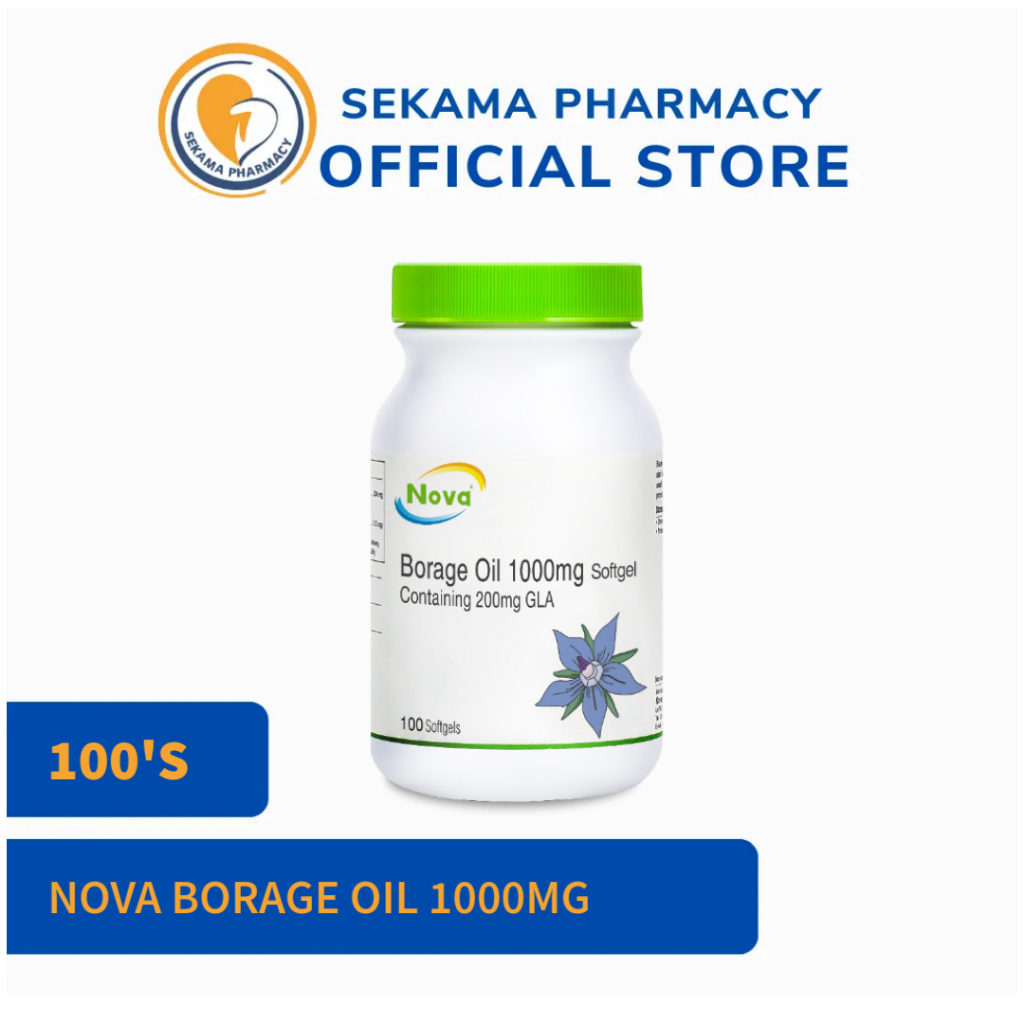NOVA BORAGE OIL 1000MG SOFTGEL [EXP: 01/2027] | Shopee Malaysia