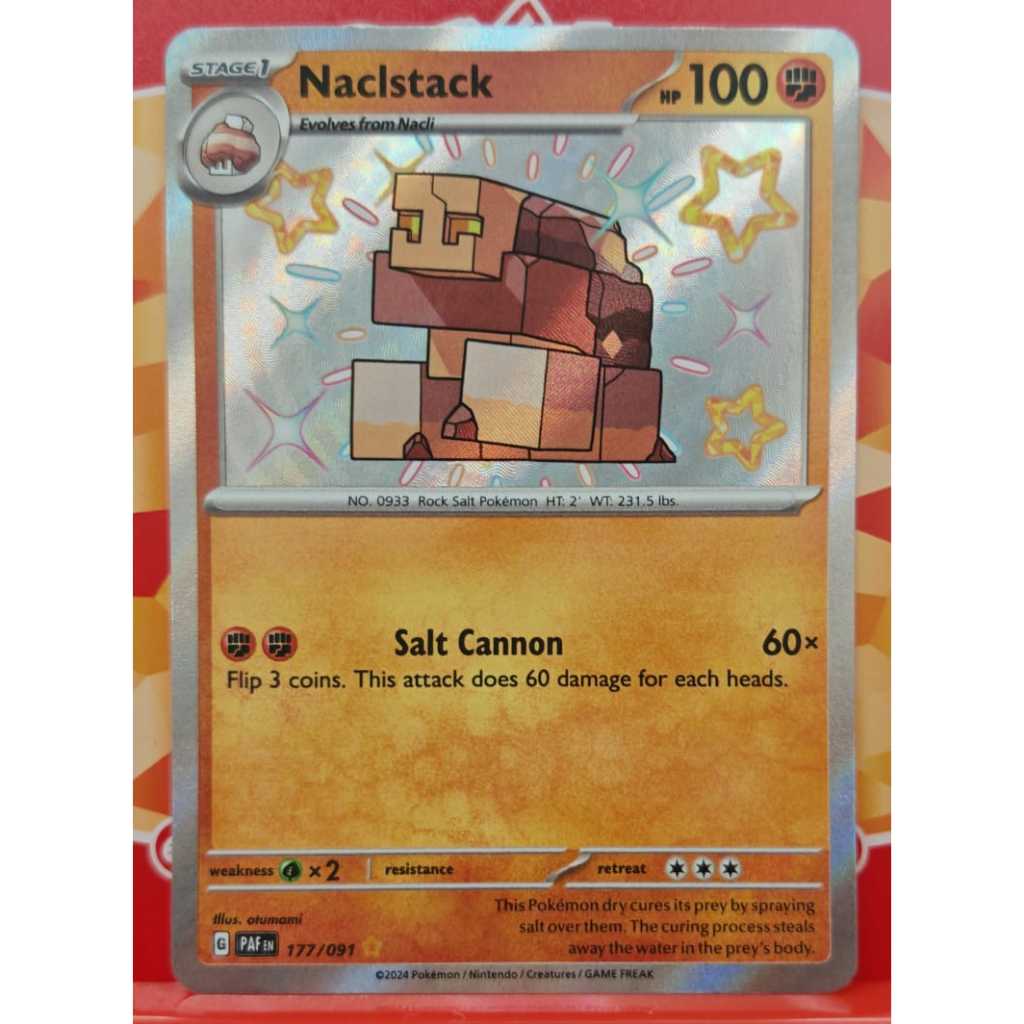 Naclstack 177/091 / Shiny Rare- SV: Paldean Fates (PAF) | Shopee Malaysia