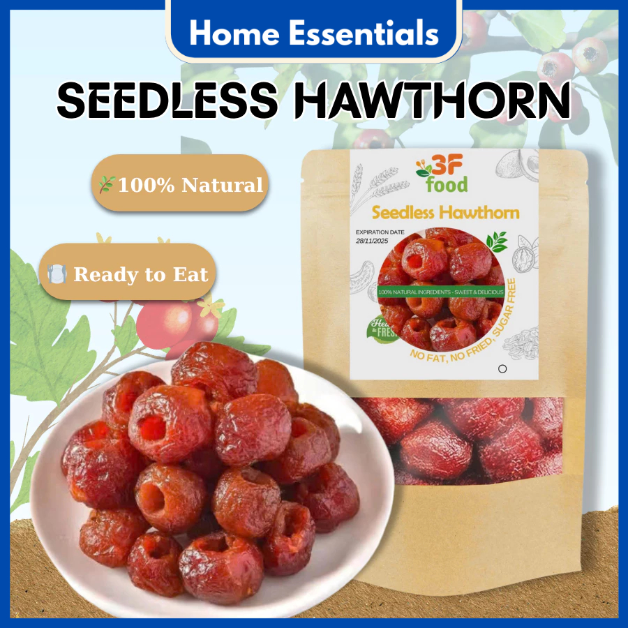 3F FOOD Seedless Hawthorn Snack 250g/500g/1kg | Snek Buah Haw Tanpa ...