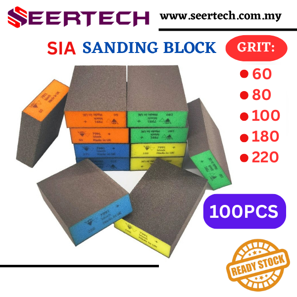 Span Pasir Sanding Block SIA 7cmx 10cm Fine/Medium/Superfine Sandpaper ...