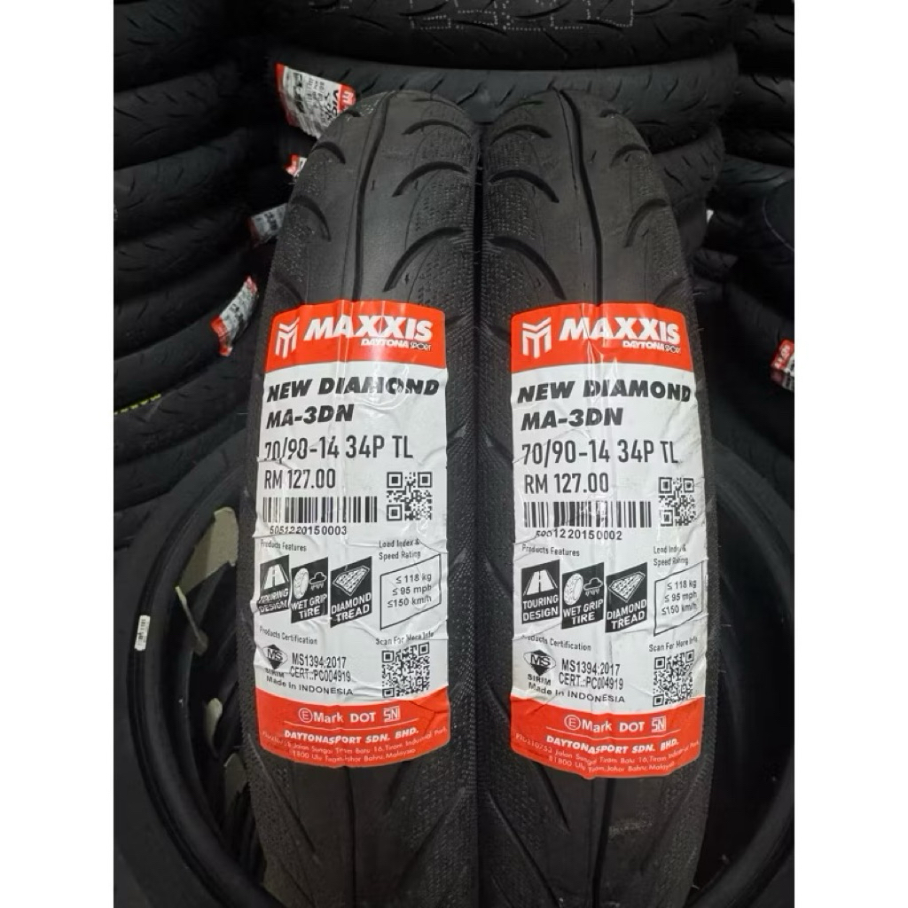 TAYAR MAXIS MAXXIS DIAMOND TIRES 70/90/14 80/90/14 | Shopee Malaysia