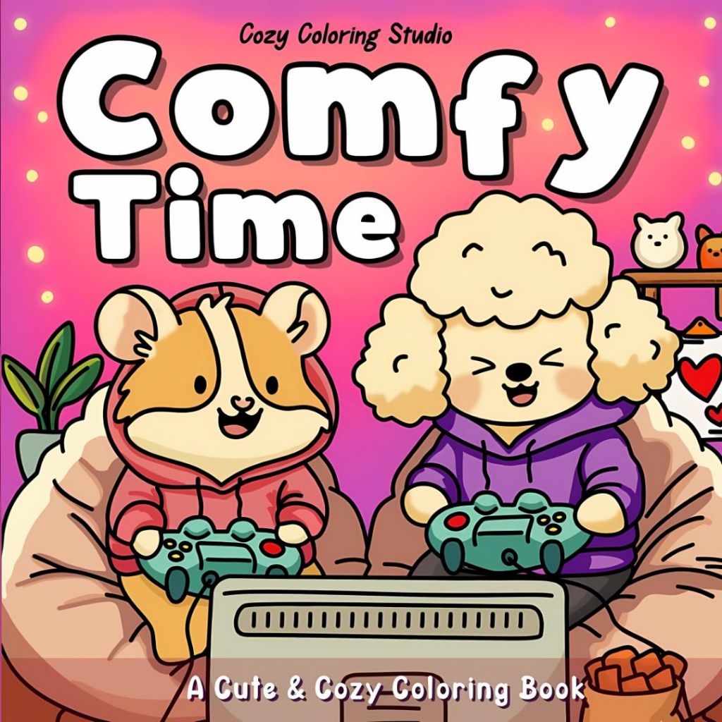 E077 Comfy Time Coloring Book Printable PDF Digital Coloring Pages | Shopee Malaysia