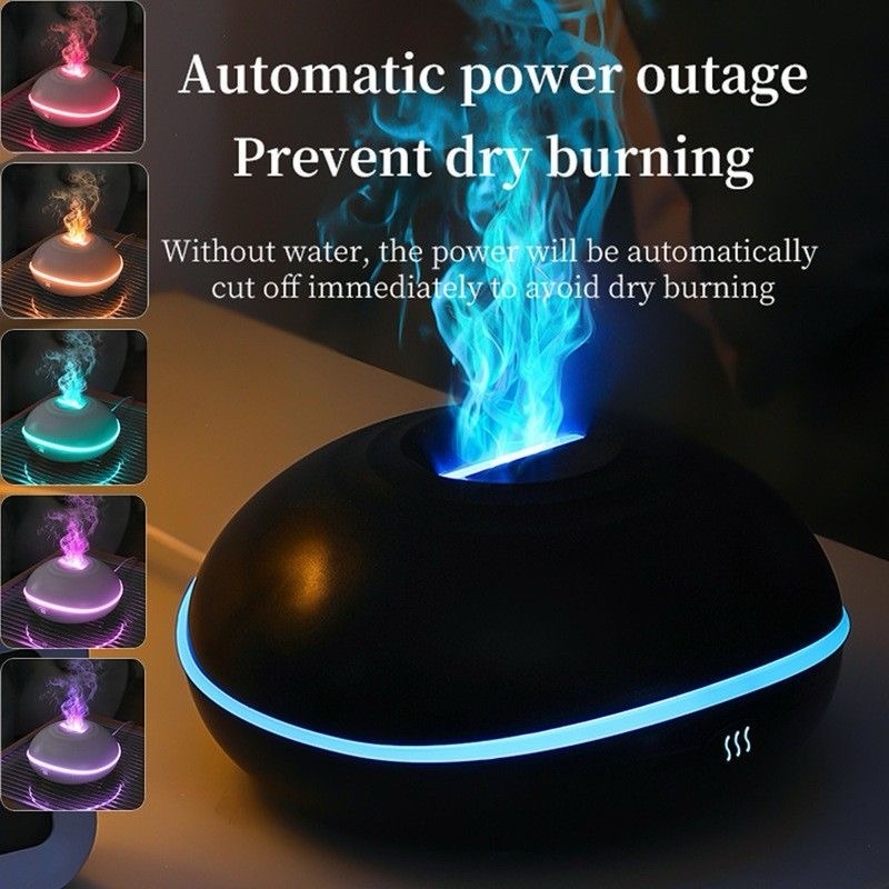 Air Humidifier Essential Oils Humidifiers Home Aroma Humidifier Flame ...
