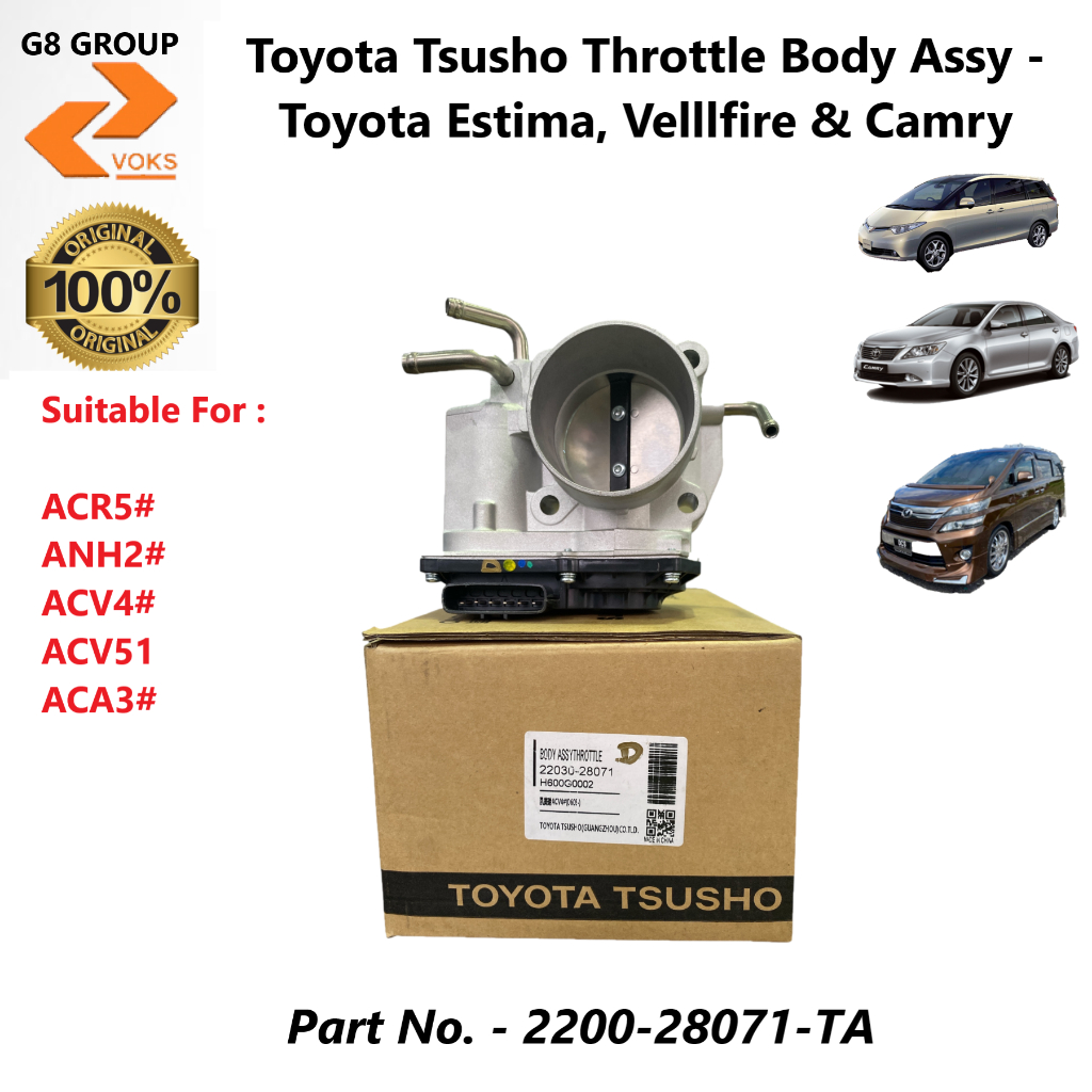 Toyota Tsusho Throttle Body Assy - Toyota Estima, Vellfire & Camry ...