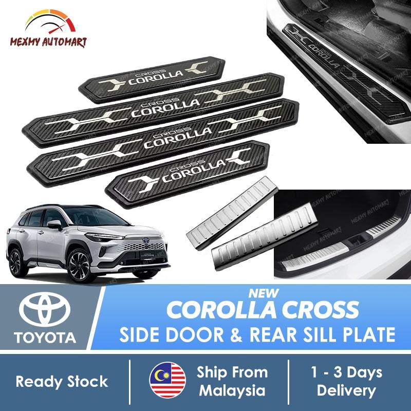 TOYOTA COROLLA CROSS 2021 - 2025 Car Door Side Step Sill Plate Chrome ...