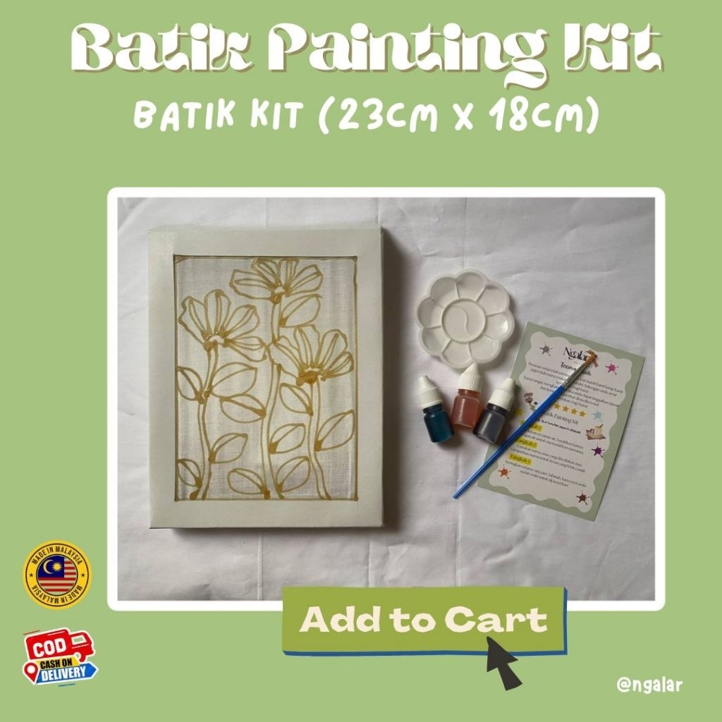 BATIK PAINTING KIT (23CM X 18CM) | Shopee Malaysia