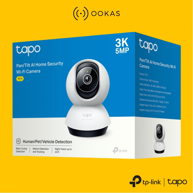 TP-Link Tapo 3K 5MP / 2K 3K Pan-Tilt Smart WiFi Camera | Smart AI ...