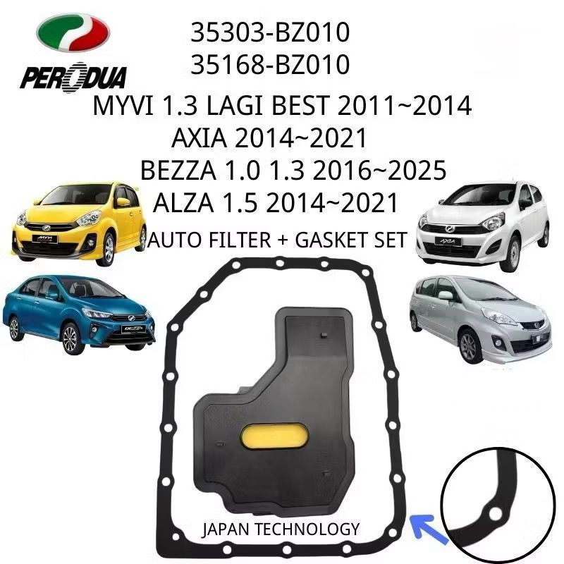 PERODUA Auto Transmission Filter with Gasket For Myvi Lagi Best/ Myvi ...