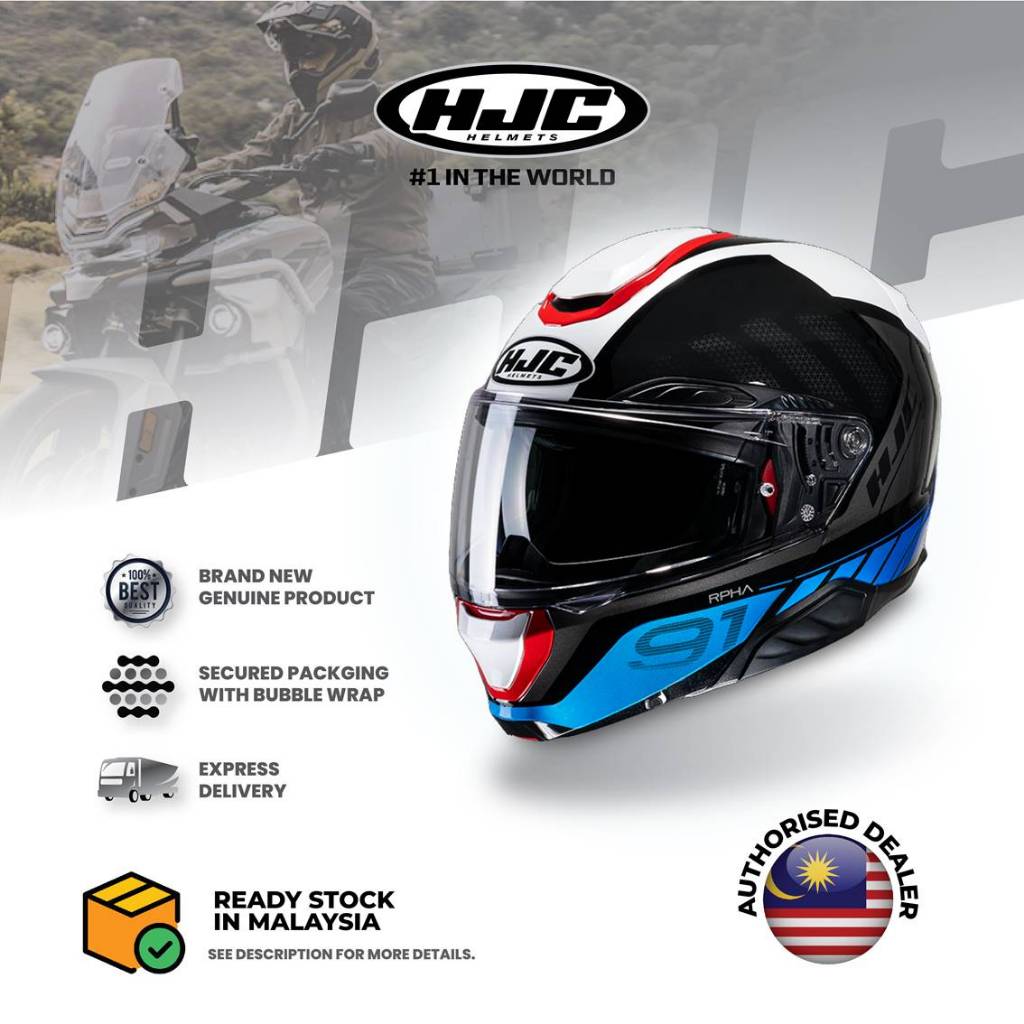 HJC RPHA 91 MODULAR Helmet - Rafino MC21 [ECE22.06] | Shopee Malaysia