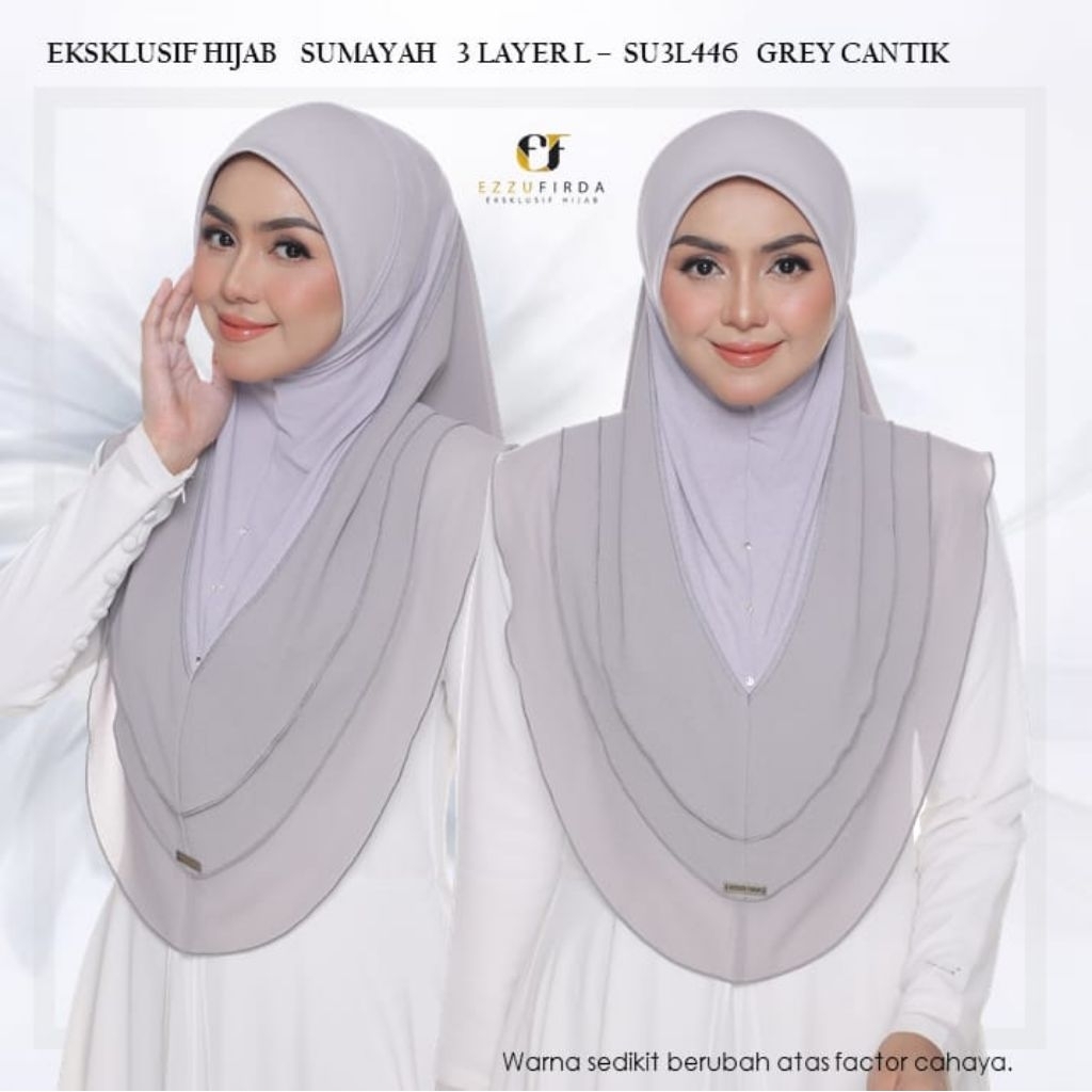 🔥HOT🔥 SUMAYYAH 3 LAYER (SAIZ L) BY EZZUFIRDA HIJAB | Shopee Malaysia