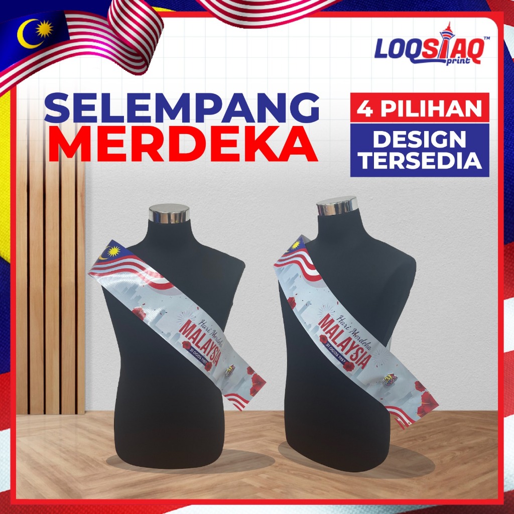 SELEMPANG MERDEKA MATERIAL BANNER AKSESORI SAMBUTAN HARI MERDEKA ...
