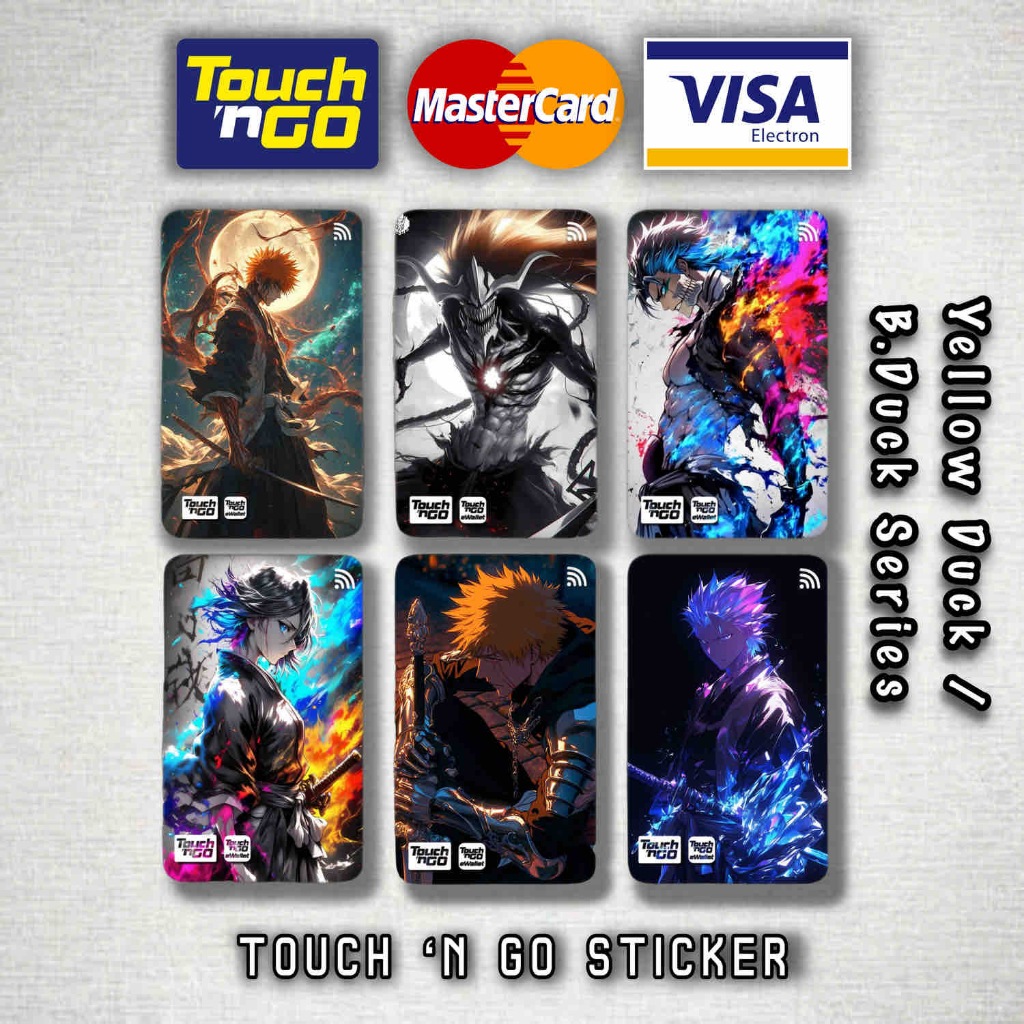 Bleach Series for Touch n Go Card Sticker Cover TNG / Master / Visa ...