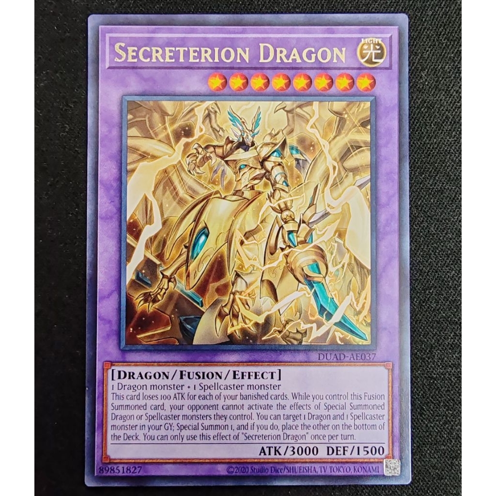 YUGIOH DUAD-AE037 Secreterion Dragon[RARE] | Shopee Malaysia