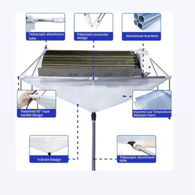 KING PUMP canvas service aircond wall 1.0hp - 3.0hp | Shopee Malaysia