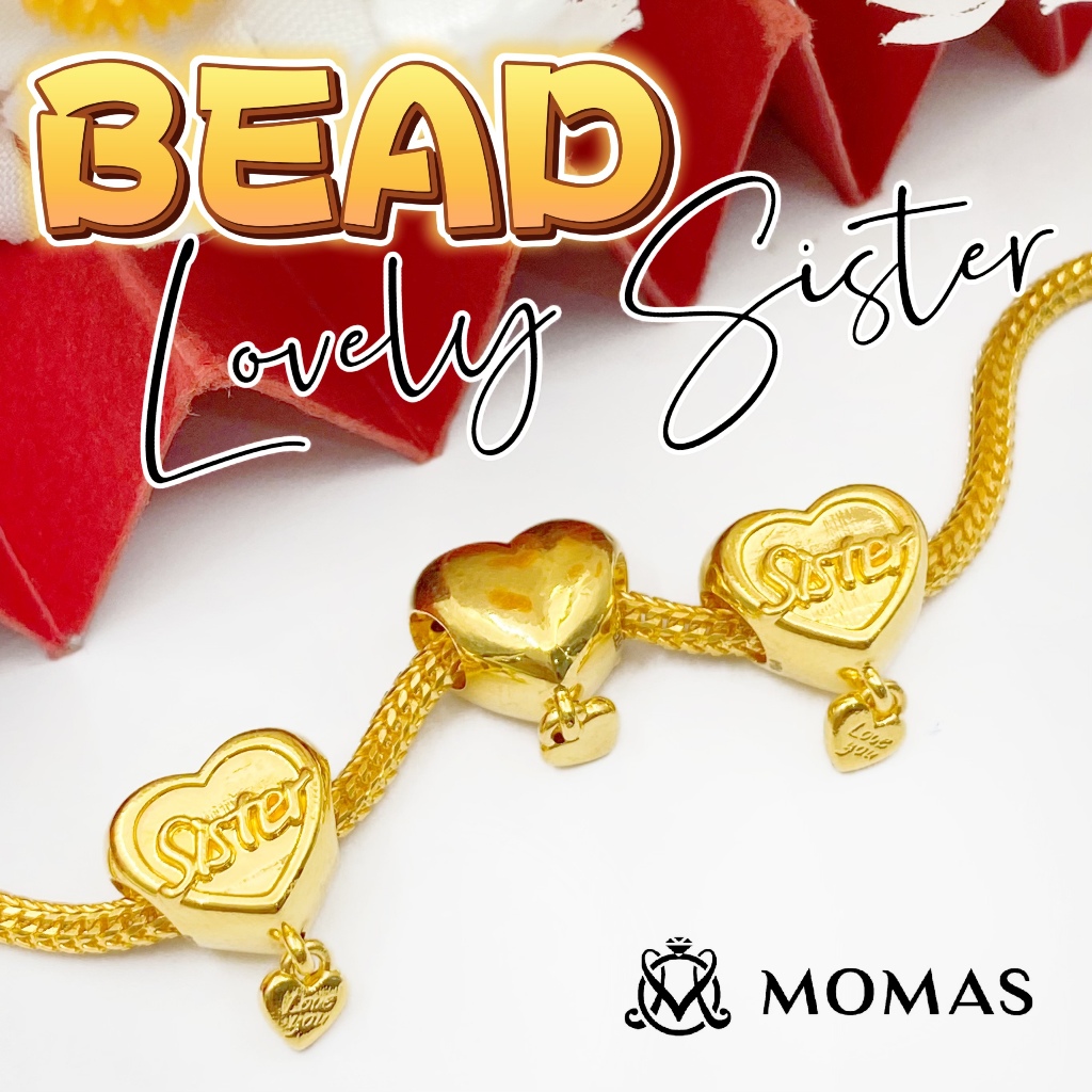 MOMAS Bead Lovely Sister Emas 916 5D MOMAS Emas 916 Tulen Bajet Emas ...