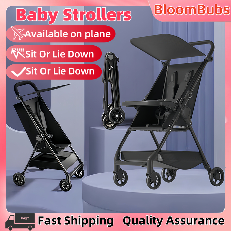 Foldable Baby Strollers Lightweight Simple Baby Trolley Big Kids Travel ...
