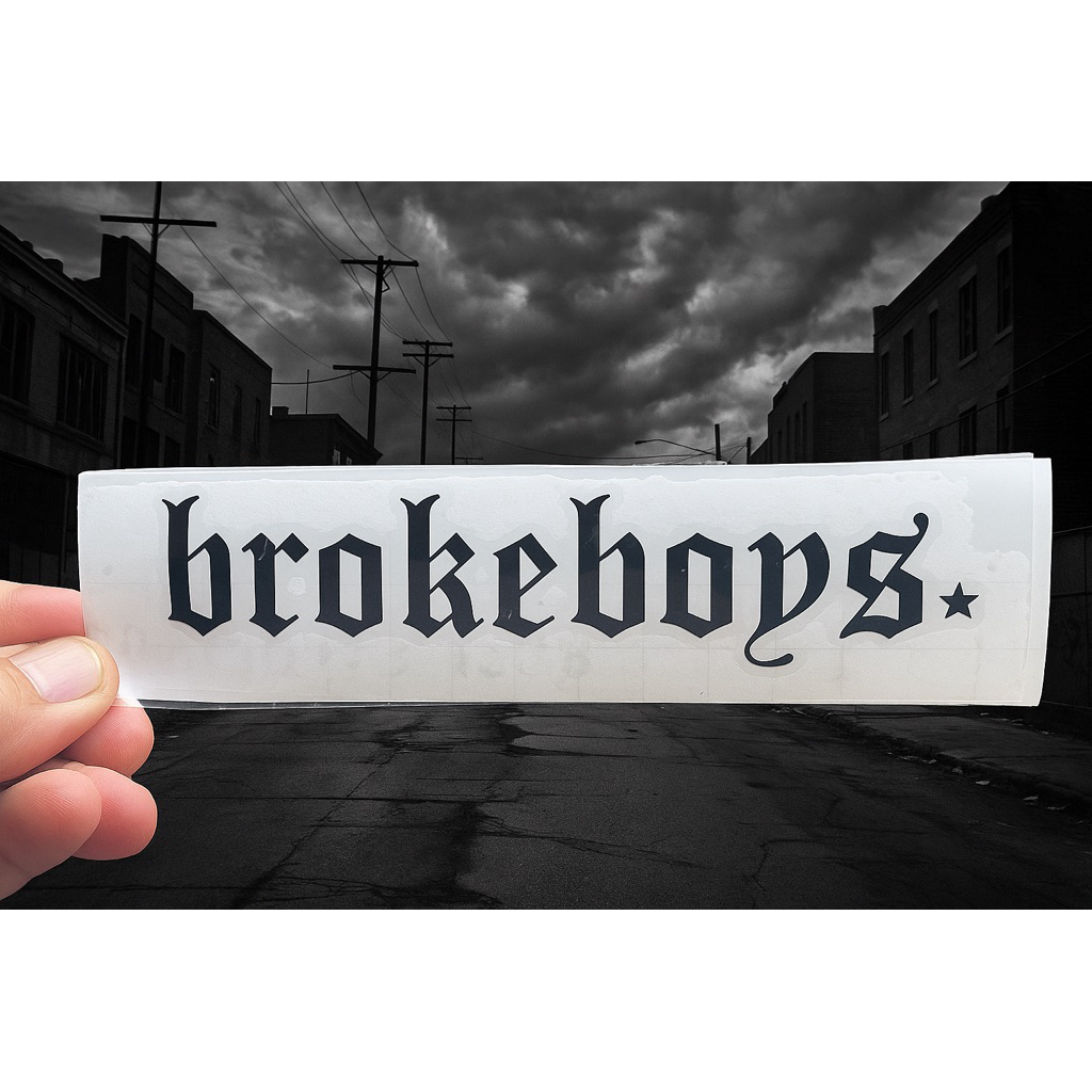 Brokeboys car sticker waterproof budak miskin | Shopee Malaysia