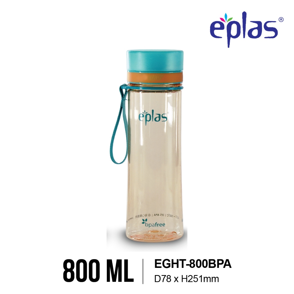 EPLAS MODERN 800/1000ml Water Bottle W/Handle, Water Tumbler, Botol Air ...