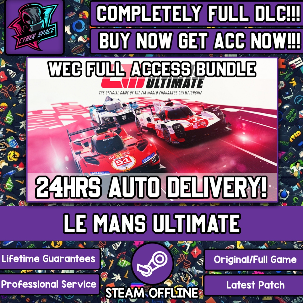 Le Mans Ultimate [Auto Delivery] [Steam Offline] [Full DLC] Cyber Space ...