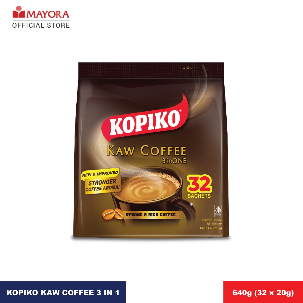 Kopiko Coffee 3in1 640g (32sx20g) - Kaw | Shopee Malaysia