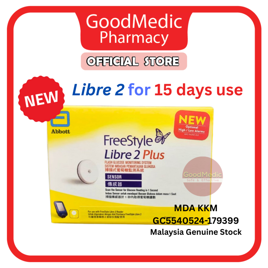 FreeStyle Libre 2 Sensor Plus (Sensor FOC Reader*) 1s (Flash Glucose ...