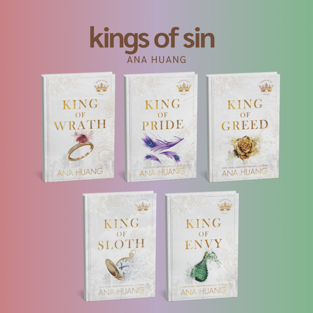 SET kings of sin series by ana huang king of wrath king of pride king ...