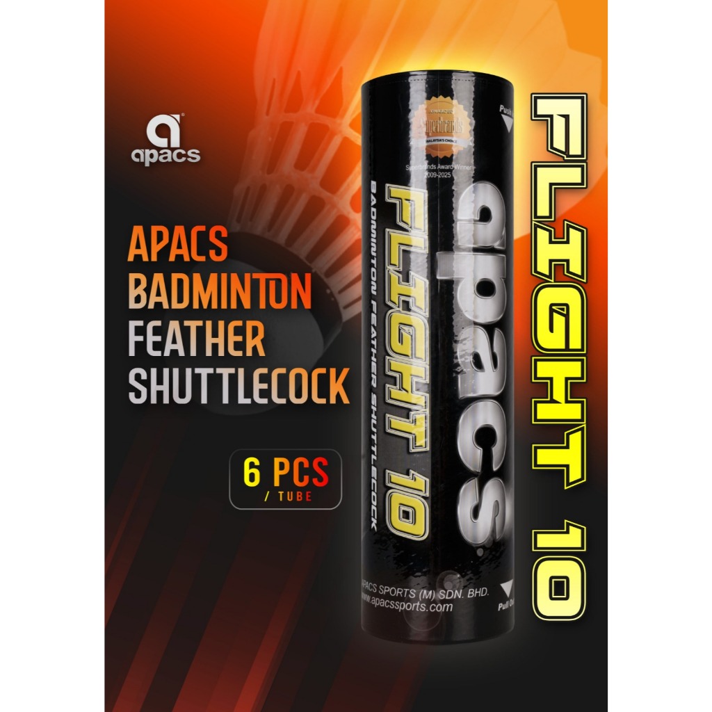 APACS FLIGHT 10 SHUTTLECOCK (6PCS) | Shopee Malaysia