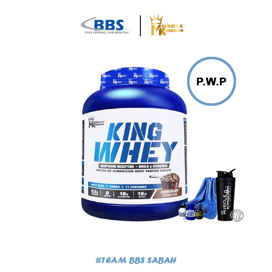 Muscle Kingdom King Whey 5lbs (71 Servings) - Whey Isolate, 100% Pure ...