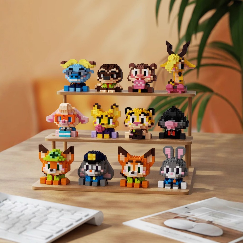 Zootopia Brick Lego Series Nick/ Judy/ Gazelle/ Priscilla/ Chief Bogo ...