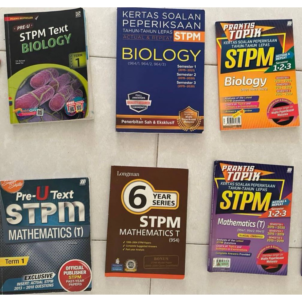 STPM Chemistry/ Math T/ Biology Reference Books/ Past Year | Shopee ...