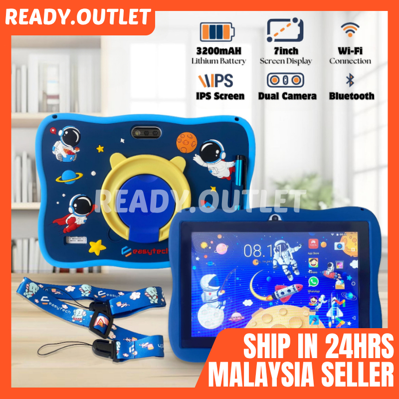 7inch Kids Tablets WiFi Kids Tablet Android 4G+128G Tablet Mainan ...
