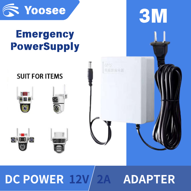 Yoosee 12V 2A Mini UPS Battery Backup for WiFiRouter Modem and Outdoor ...