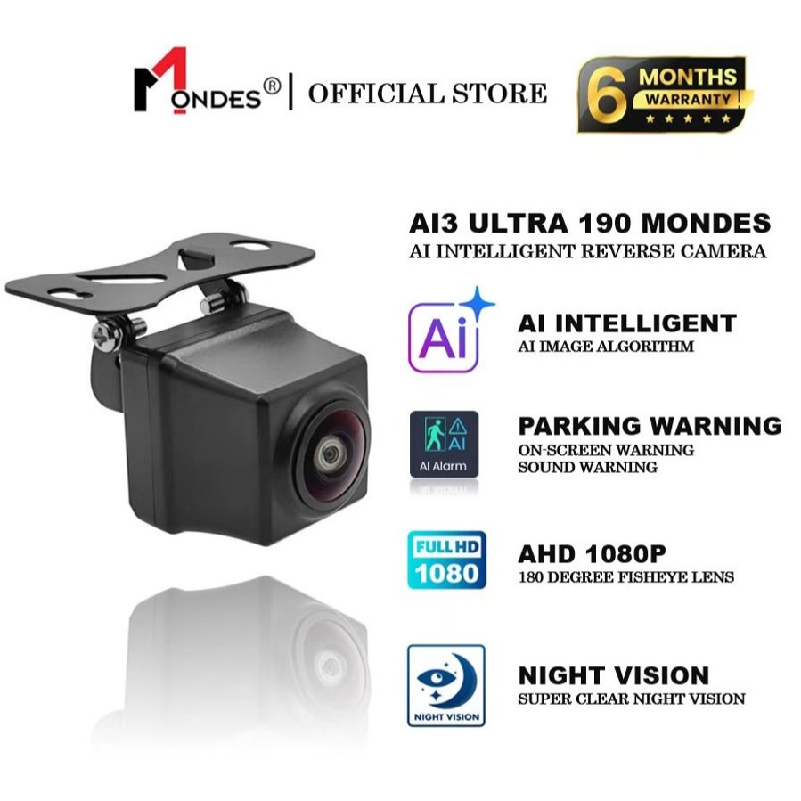 MONDES ADAS AI SENSOR Camera Night Vision AHD Sony Lens 180" Degree ...