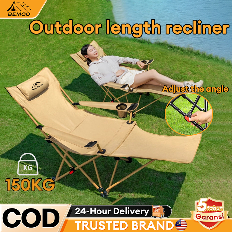 WTHB Camping Chair Extended Kerusi Camping Chair Outdoor Foldable Chair ...