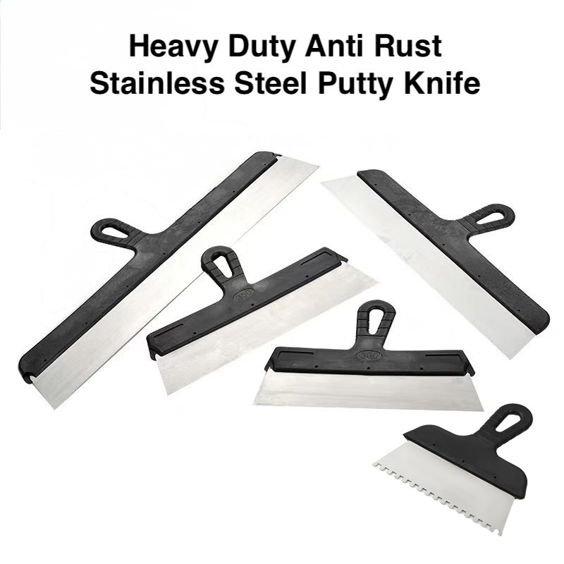 (4"-24") Heavy Duty Multi-Function Stainless Steel Putty Knife with PVC ...