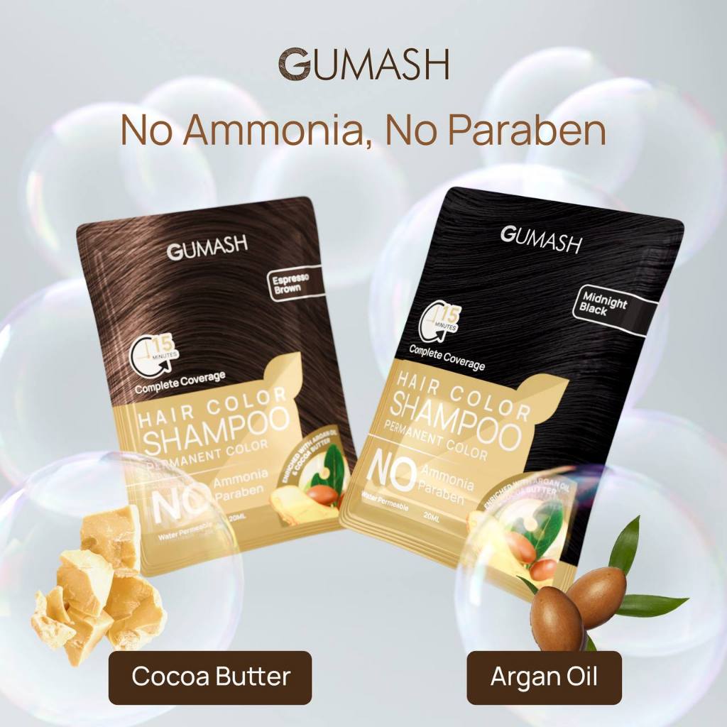 GUMASH HALAL HAIR COLOR SHAMPOO NO PARABEN NO AMMONIA TELUS AIR SAH ...