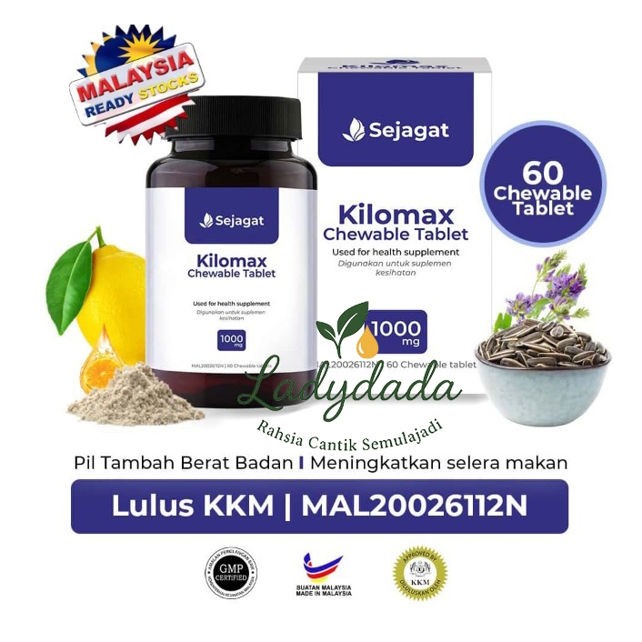 🇲🇾 Sejagat Kilomax 1000mg (60 Tablet Kunyah) – Kuatkan Imun, Lawan ...