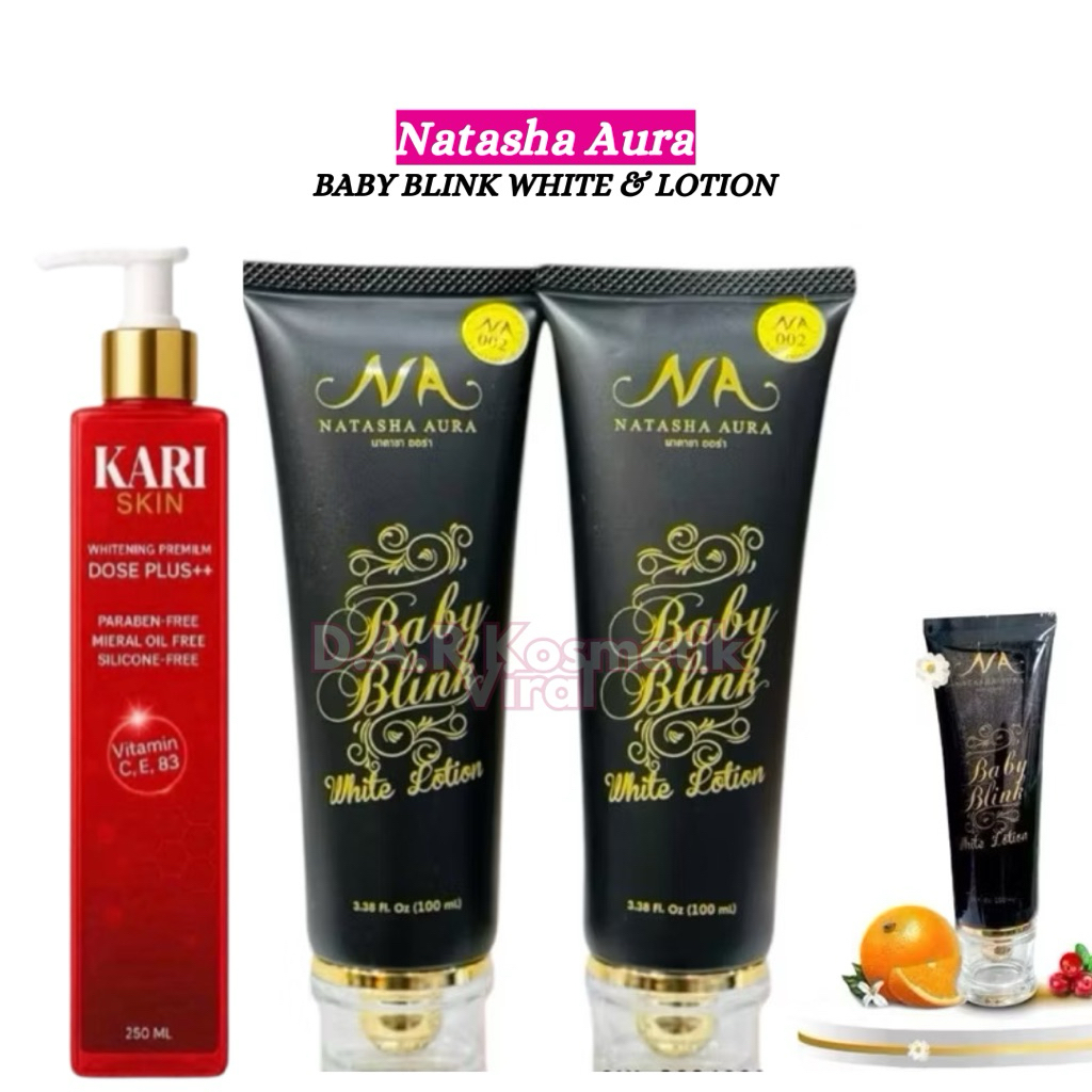 SET KARI SKIN DOSE PLUS VITAMIN + NATASHA AURA BLINK WHITENING LOTION ...