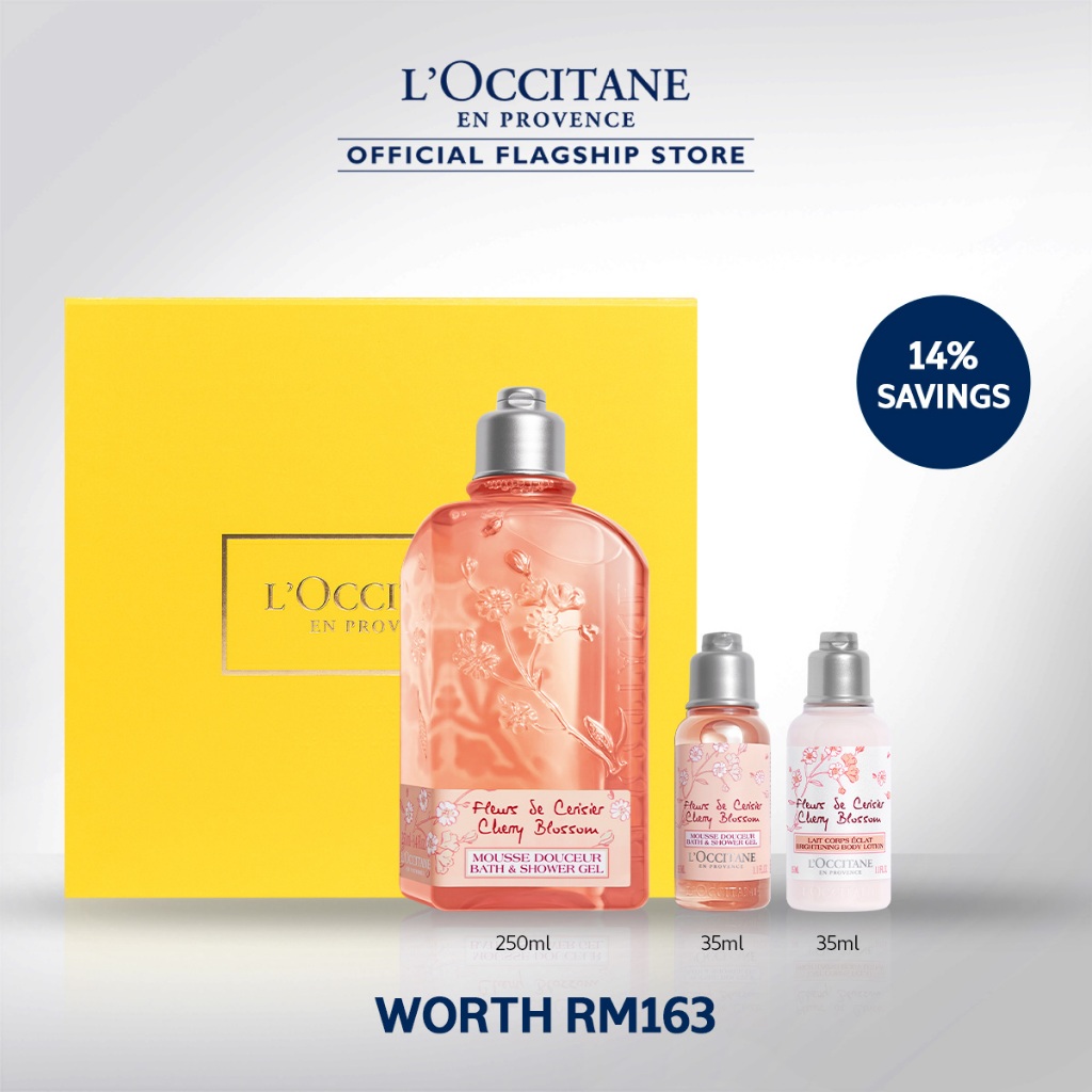 L'Occitane Cherry Blossom Trio Set (worth RM163) | Shopee Malaysia