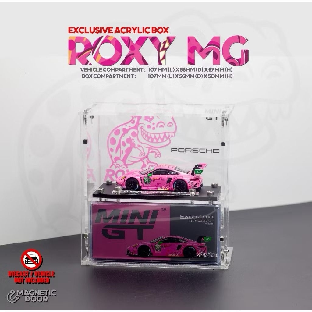 ROXY MG KOTAK ACRYLIC Mini GT Acrylic Display Box for 1:64 Diecast Car ...