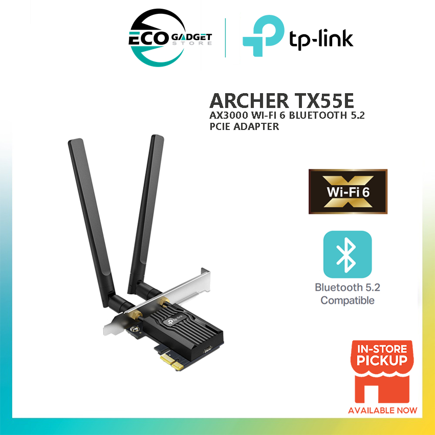 TP-Link Archer TX55E | AX3000 Wi-Fi 6 Bluetooth 5.2 PCIe Adapter ...